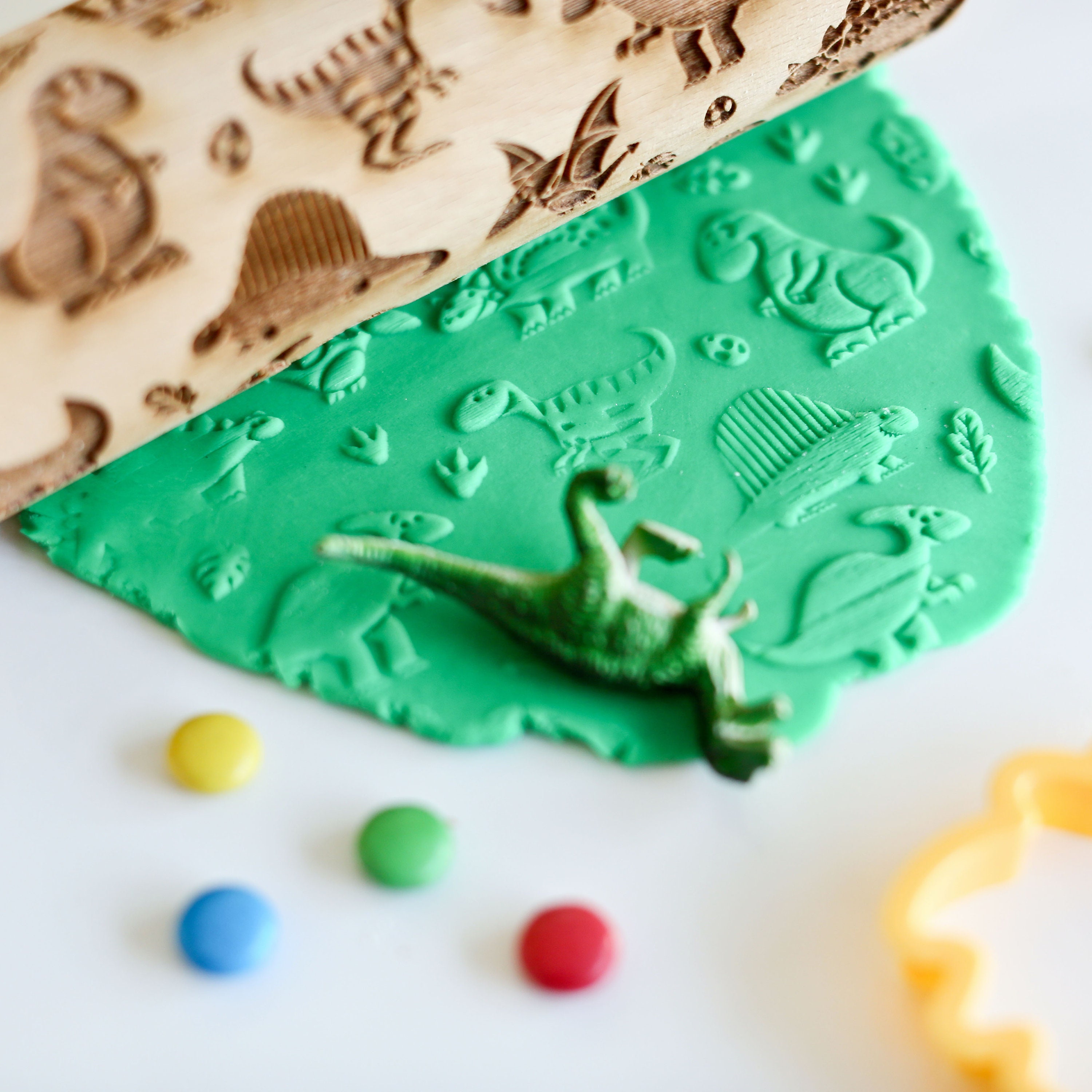 Dinosaurs 2 Embossing Rolling Pin - Etsy