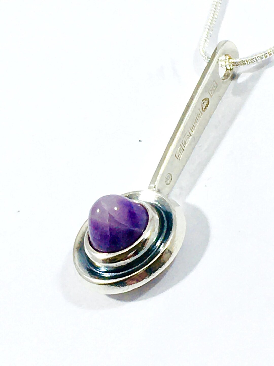 Kaunis Koru / Kalevala Koru, Vintage Silver Pendant With Amethyst ...