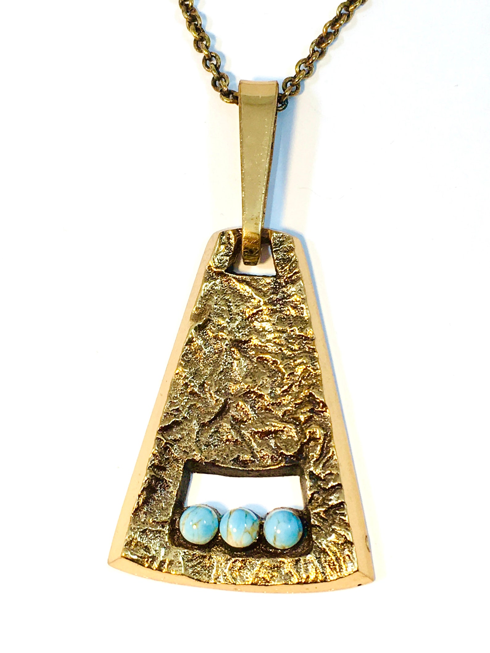 Alton / KE Palmberg , Bronze Pendant Necklace, Sweden - Etsy