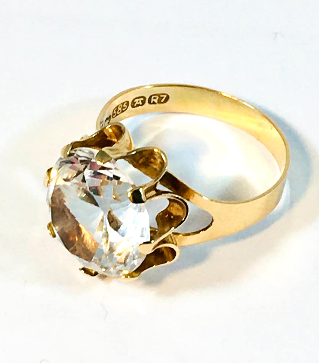 Unto Harald Niininen, Vintage Gold Ring With Rock Crystal, Finland 1970 ...