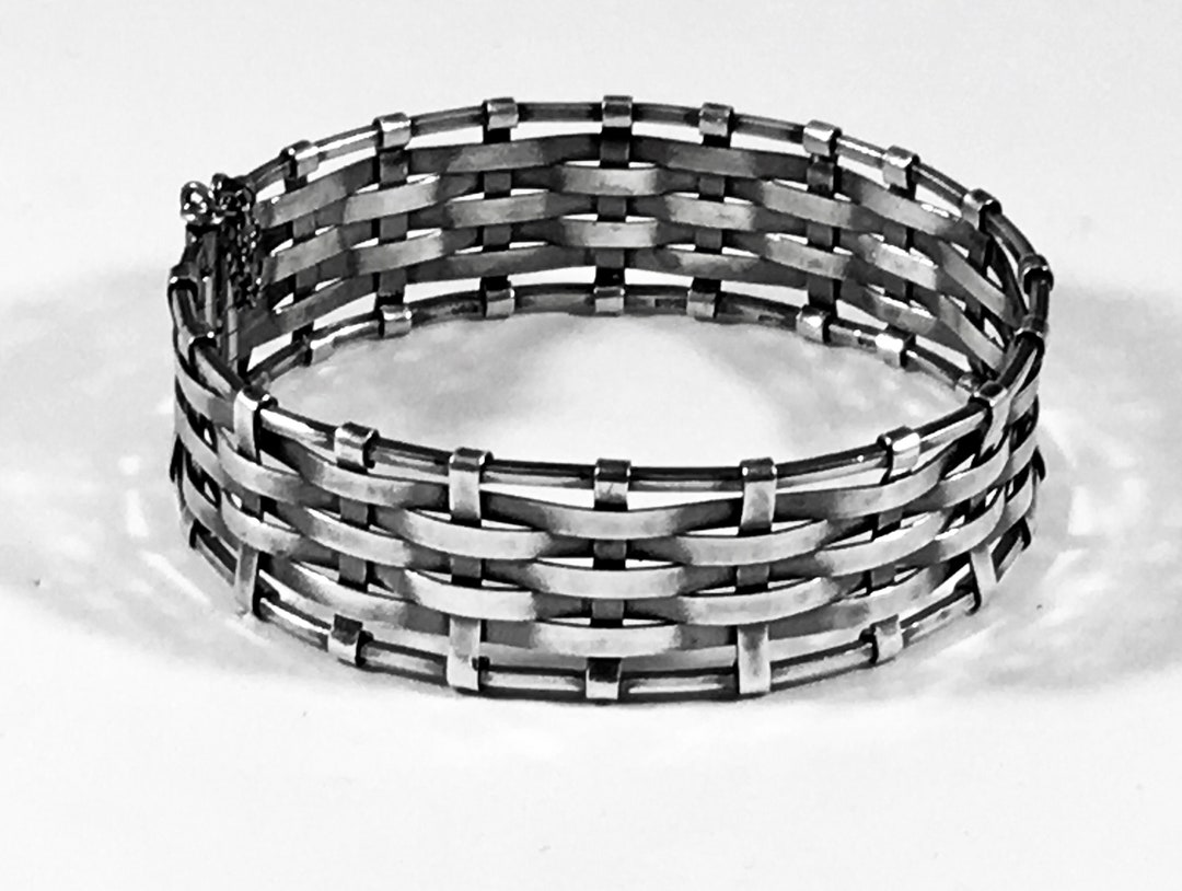 Torbjörn Atelier Tillander, Modernist Silver Bracelet, Finland 1964 - Etsy