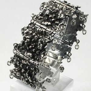 Pentti Sarpaneva, Heavy Modernist Silver Bracelet, Turun Hopea, Finland ...