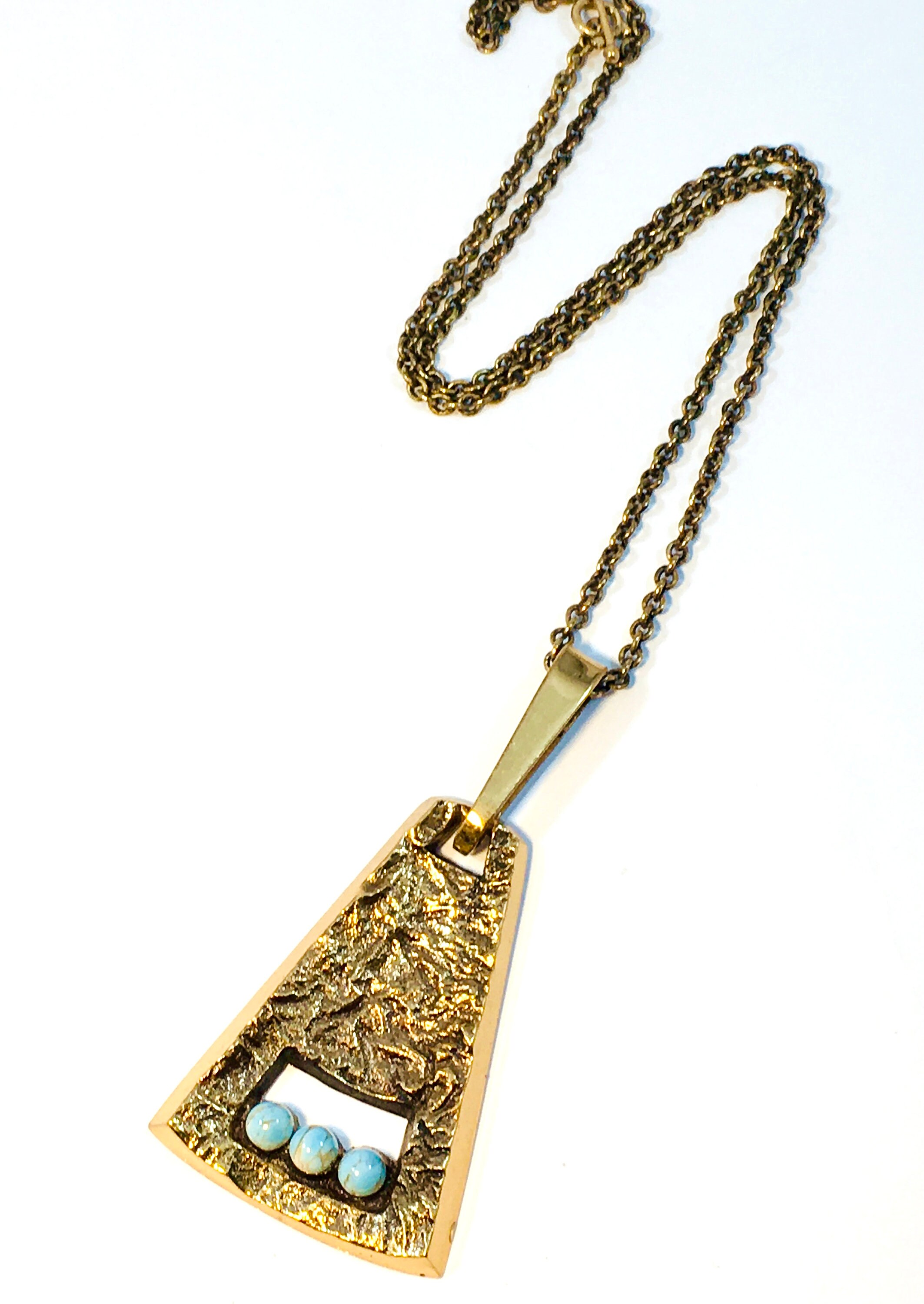 Alton / KE Palmberg , Bronze Pendant Necklace, Sweden - Etsy