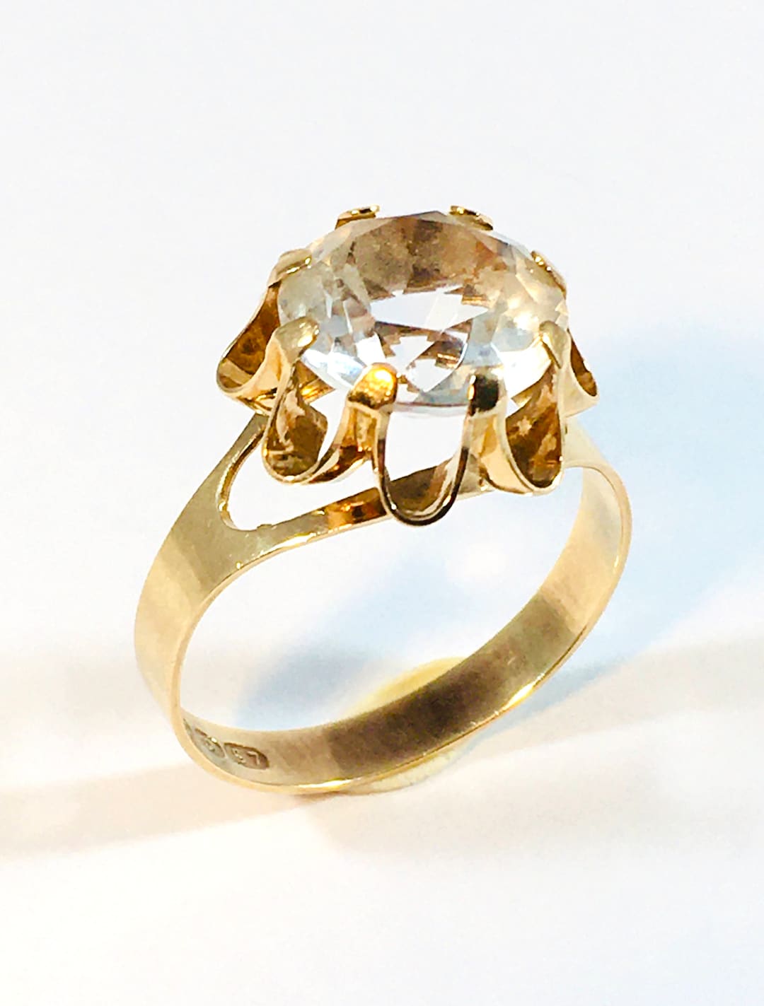 Unto Harald Niininen, Vintage Gold Ring With Rock Crystal, Finland 1971 ...
