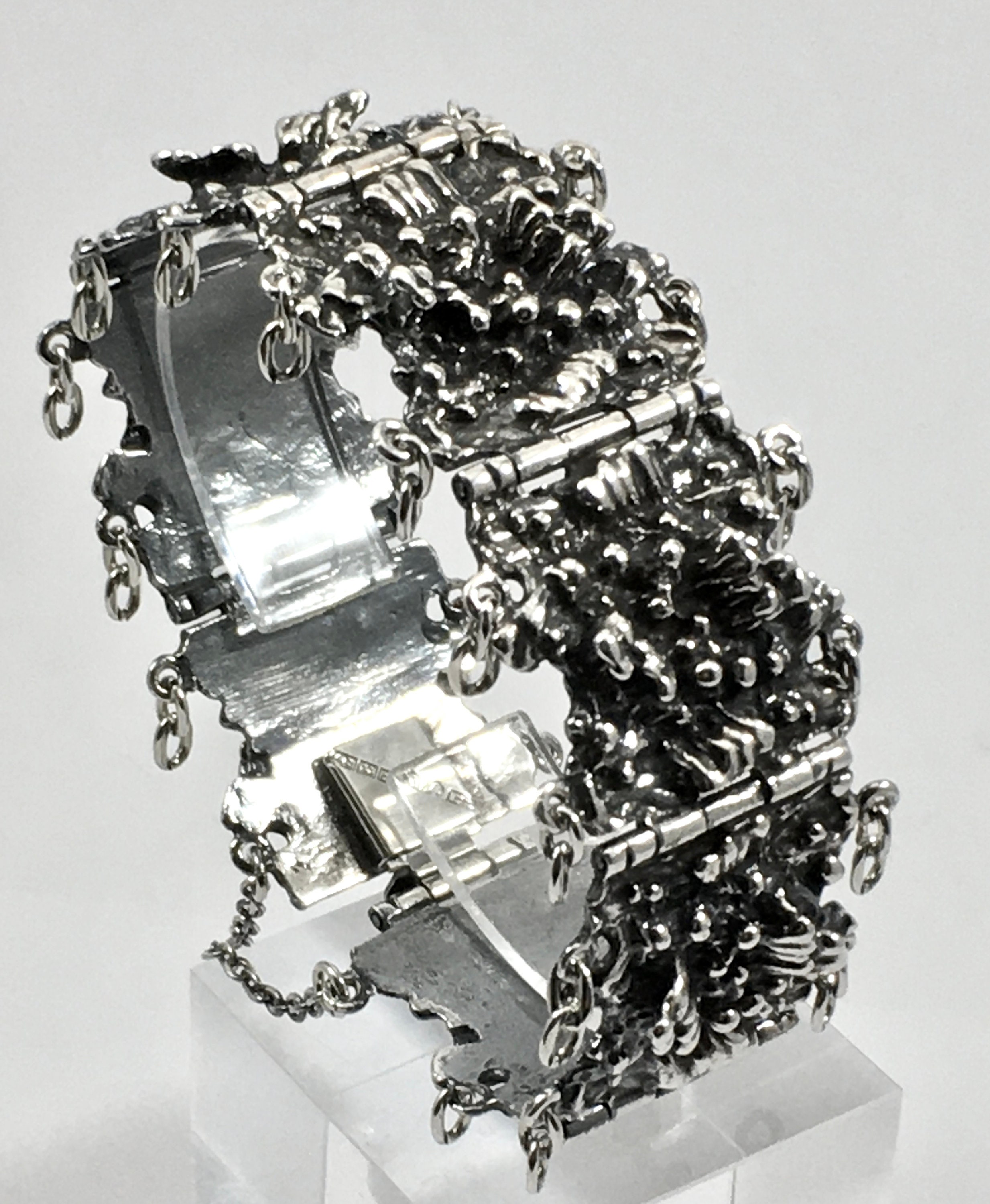 Pentti Sarpaneva, Heavy Modernist Silver Bracelet, Turun Hopea, Finland ...