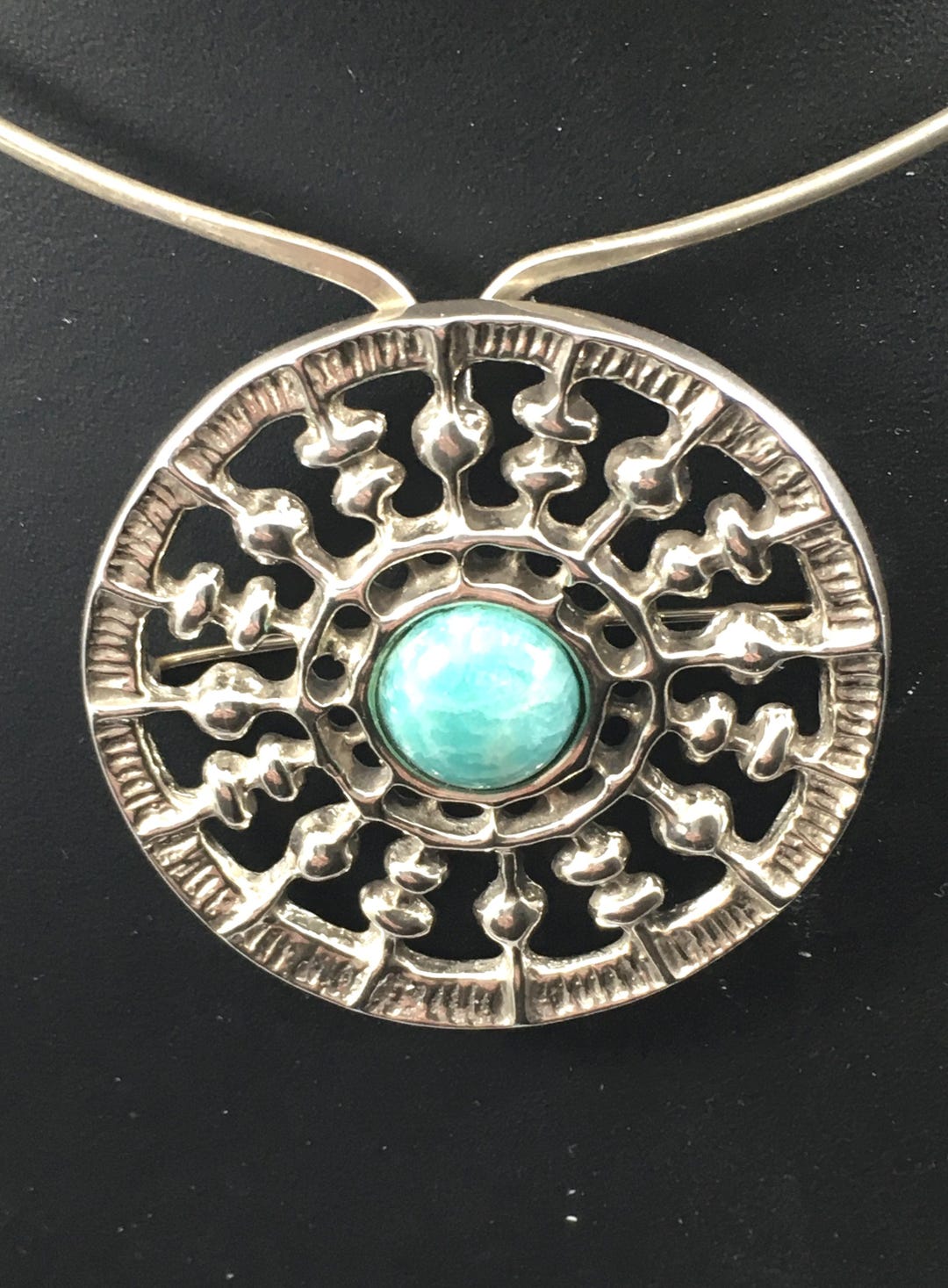 David Andersen / Unn Tangerud, Vintage Silver Pendant / Brooch With ...