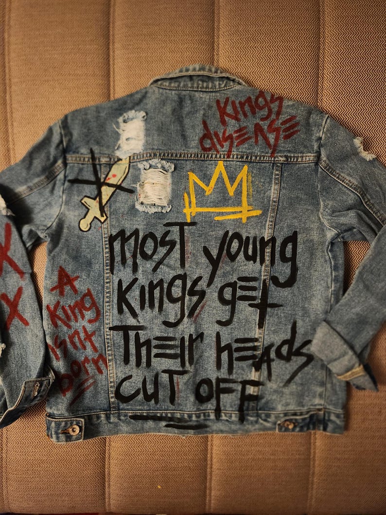 Kings Disease Hand Painted Jacket - Etsy