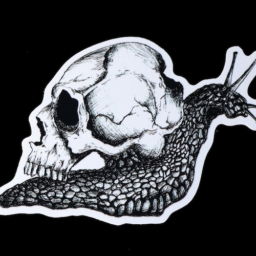 Skull Sticker Set of Five Skull Art Sticker Set Gothic Skull - Etsy