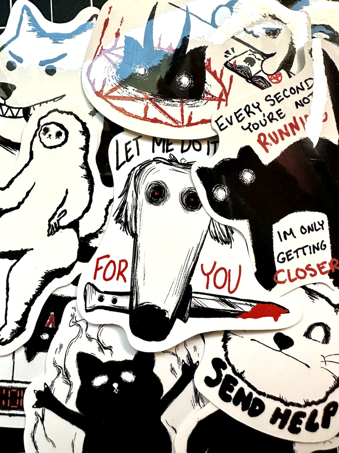 Animal Meme Sticker Pack: Waterproof Vinyl Stickers - Etsy