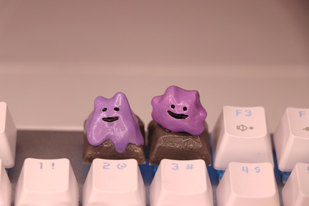 Custom Keycap Ditto Pokemon Artisan Keycap Handmade Clay - Etsy