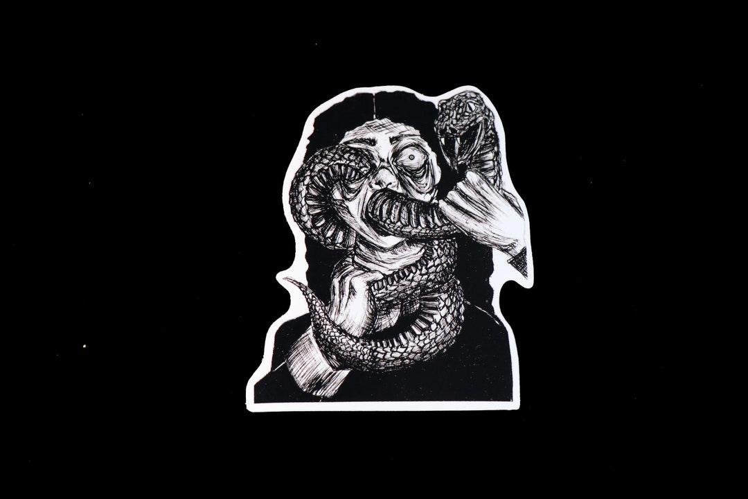 Ophidiophobia Sticker Fear of Snakes Phobia Art Scary - Etsy