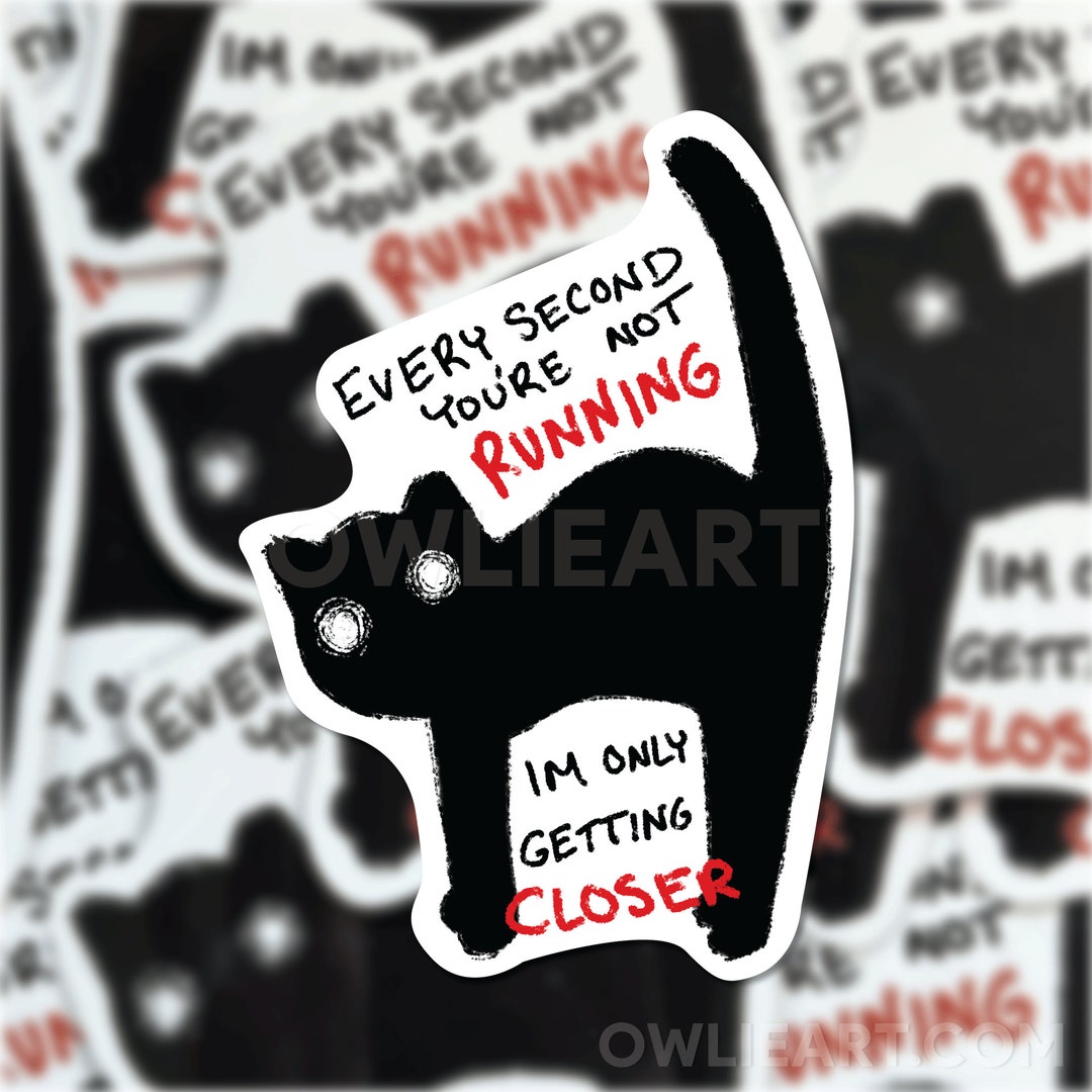 Cat Meme Sticker Sticker Cat Meme Horror Sticker Meme Sticker Trendy ...