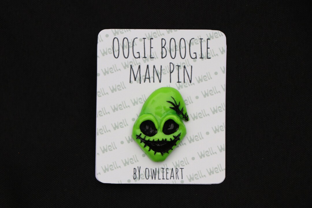 Oogie Boogie Pin Boogieman Pin Handmade Clay Pin Nightmare Before ...