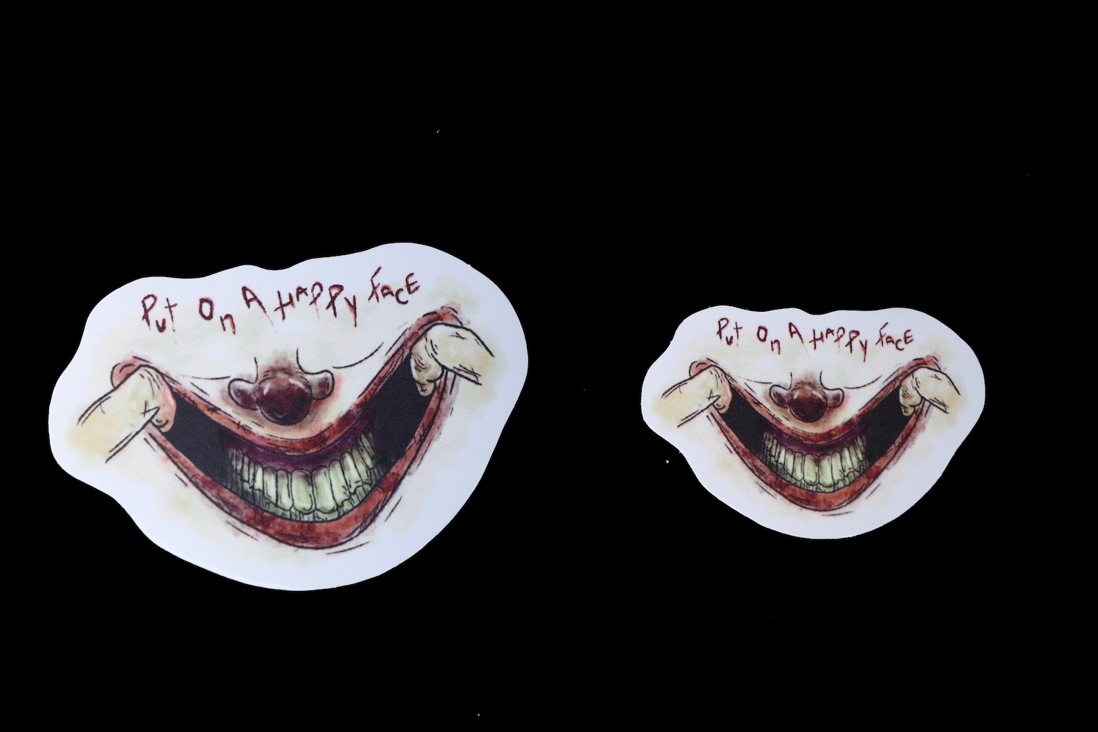 Joker Sticker Creepy Smile Sticker Gore Sticker Clown Face - Etsy