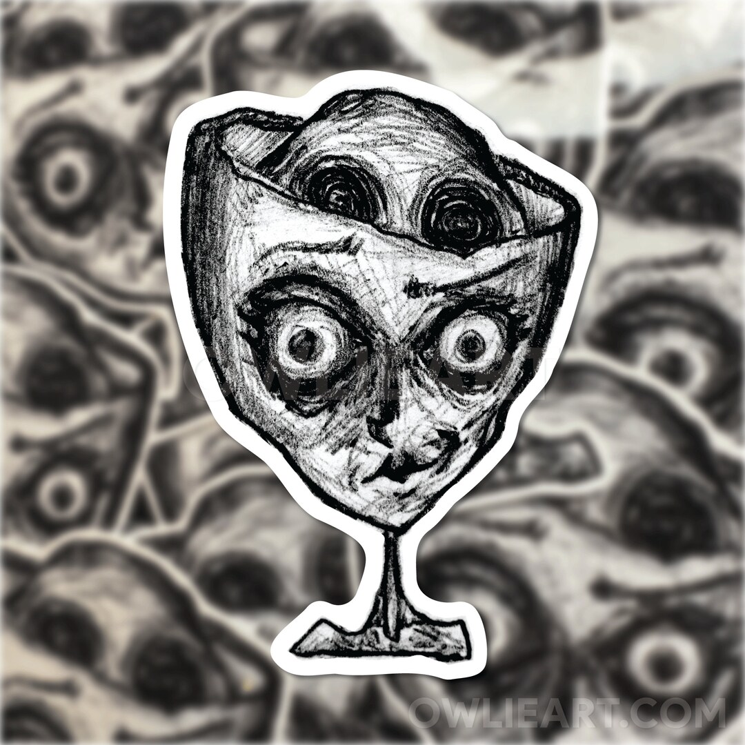 Chalice Sticker Weird Sticker Gore Horror Sticker Waterproof Sticker ...