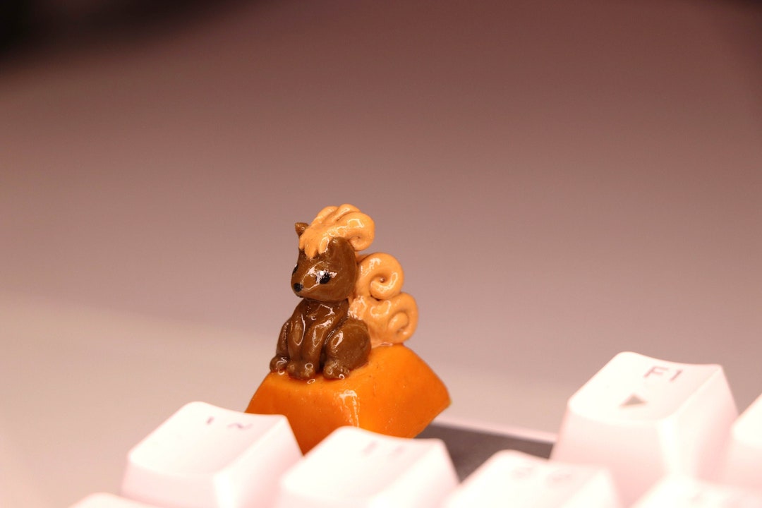 Custom Keycap, Vulpix Pokemon Artisan Keycap Handmade Clay Keycap, Esc ...