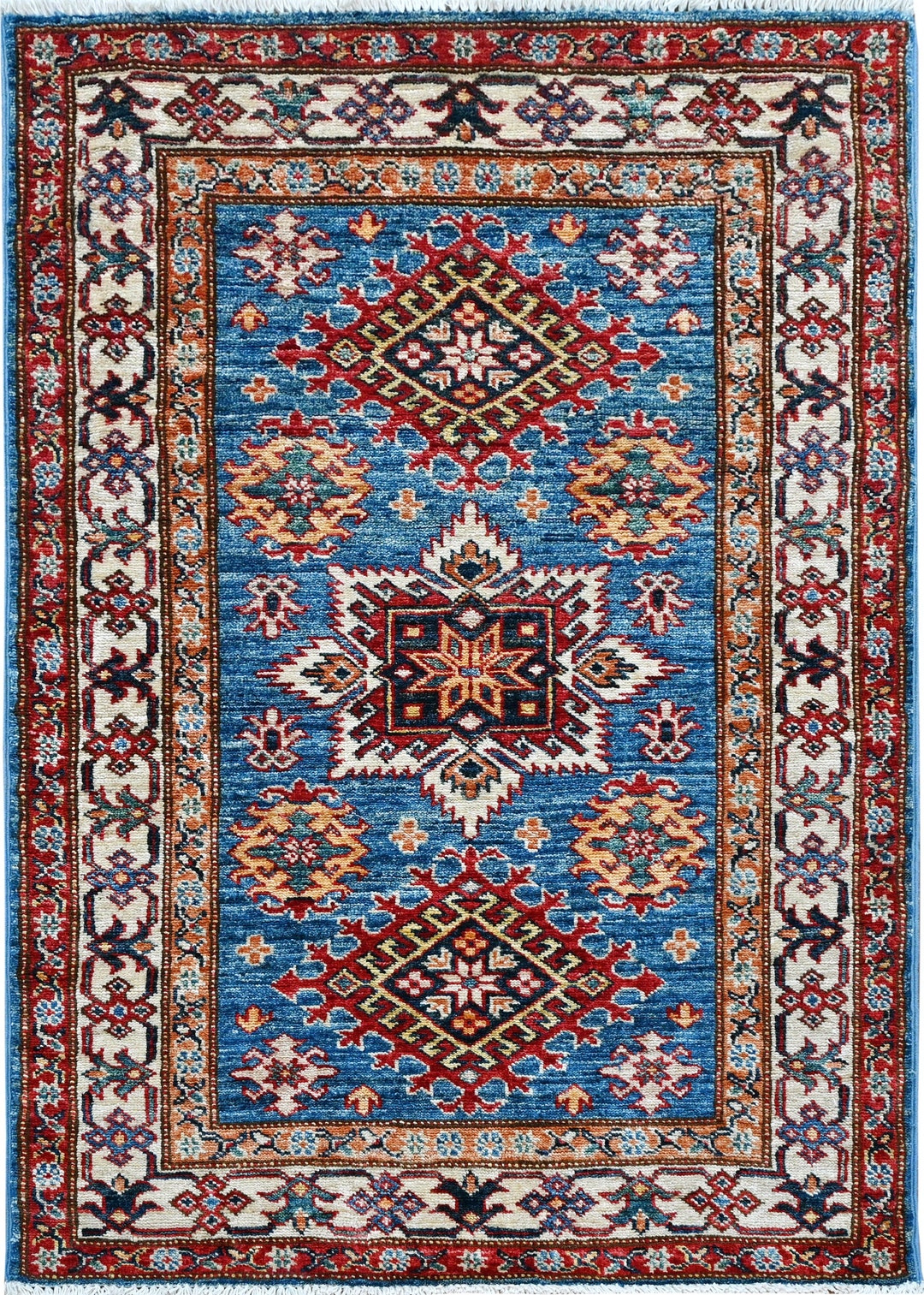 Area Rug 4'1' X 2'10 Feet Kazakh Handmade Rug Small Carpet Gift for Her ...