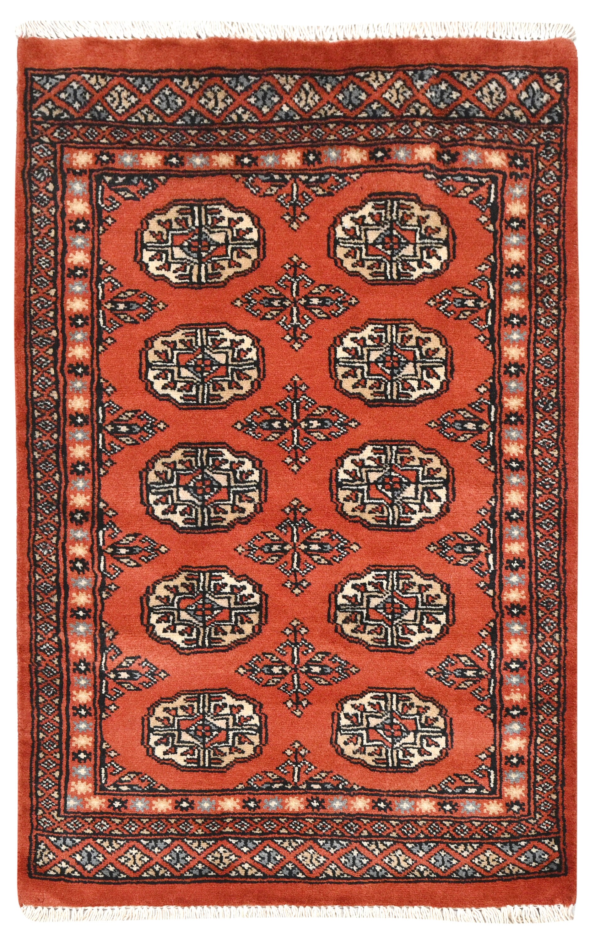 Royal Bokhara Rug 3'2 X 2'2 Genuine Hand-knotted Carpet New Wool Area ...