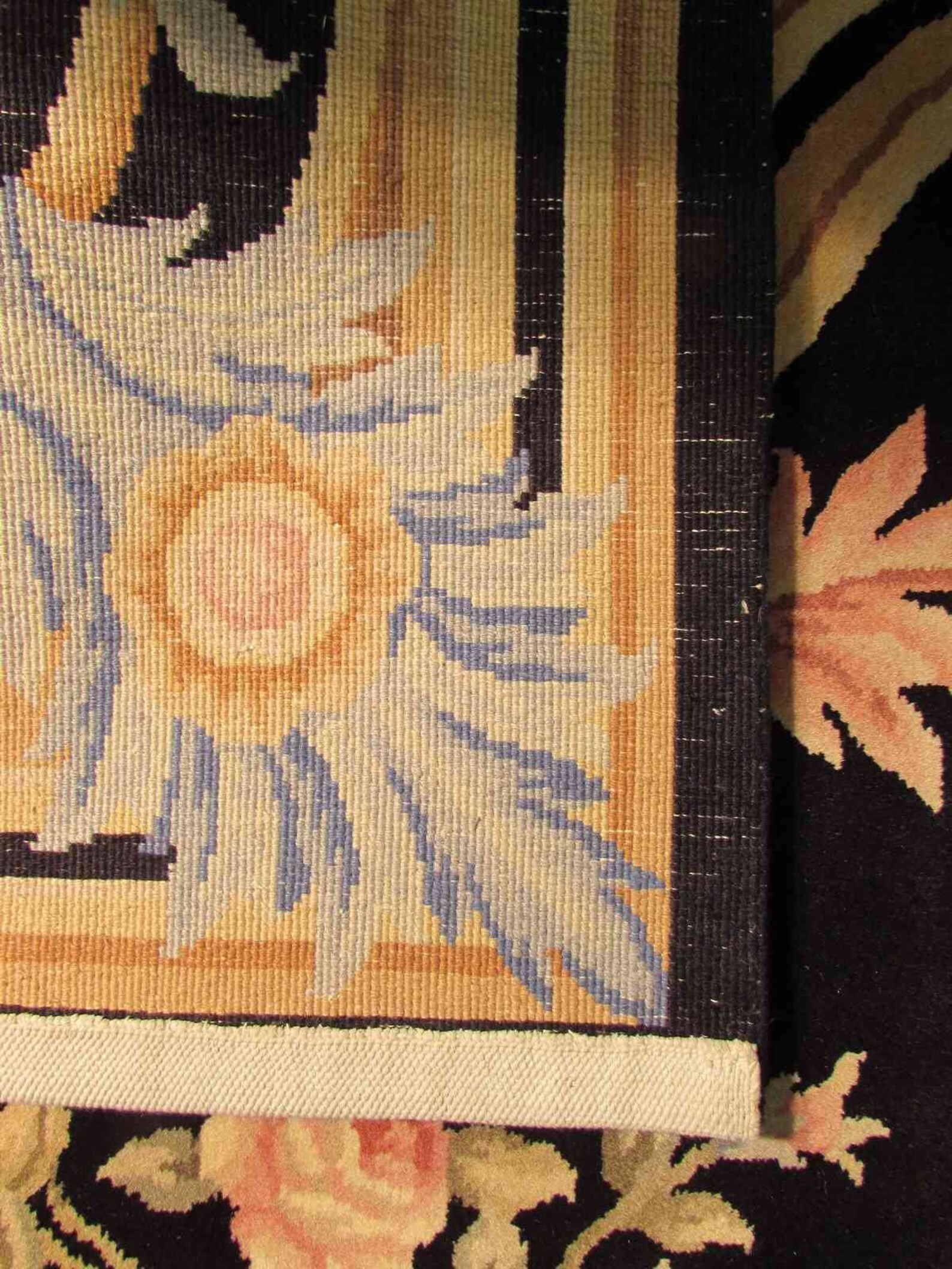 Large Area Rug 12' X 9' Feet French Style Carpet Aubusson Louis XV Hand ...