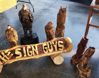 Log Name Carving - Etsy