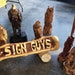 3 Foot Cedar Name Log, Two Base Logs, Rustic Yard Sign, Chainsaw ...