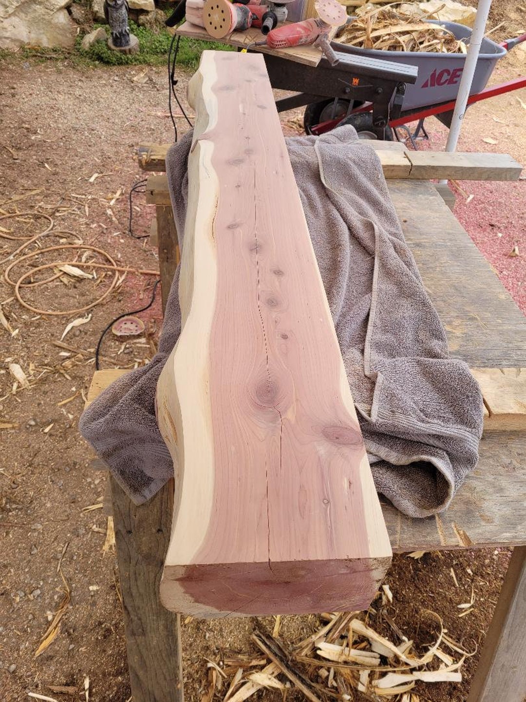 Unfinished Live Edge Cedar Mantels, 6 Foot Fireplace Mantels, Ready to ...