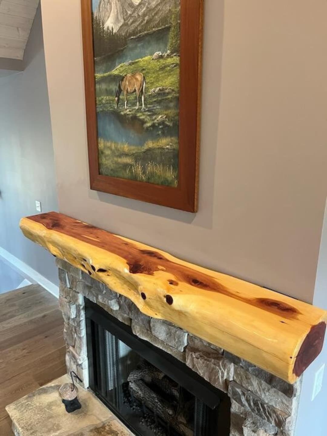 Cedar Fireplace Mantels 5 Foot 8 Inch Deep 5 Inch Thick - Etsy
