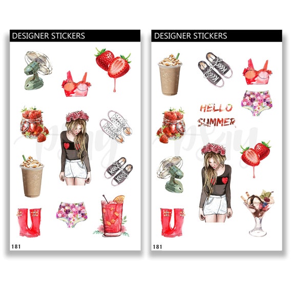 Planner Sticker Hello August Bullet Journal stickers Decorative ...