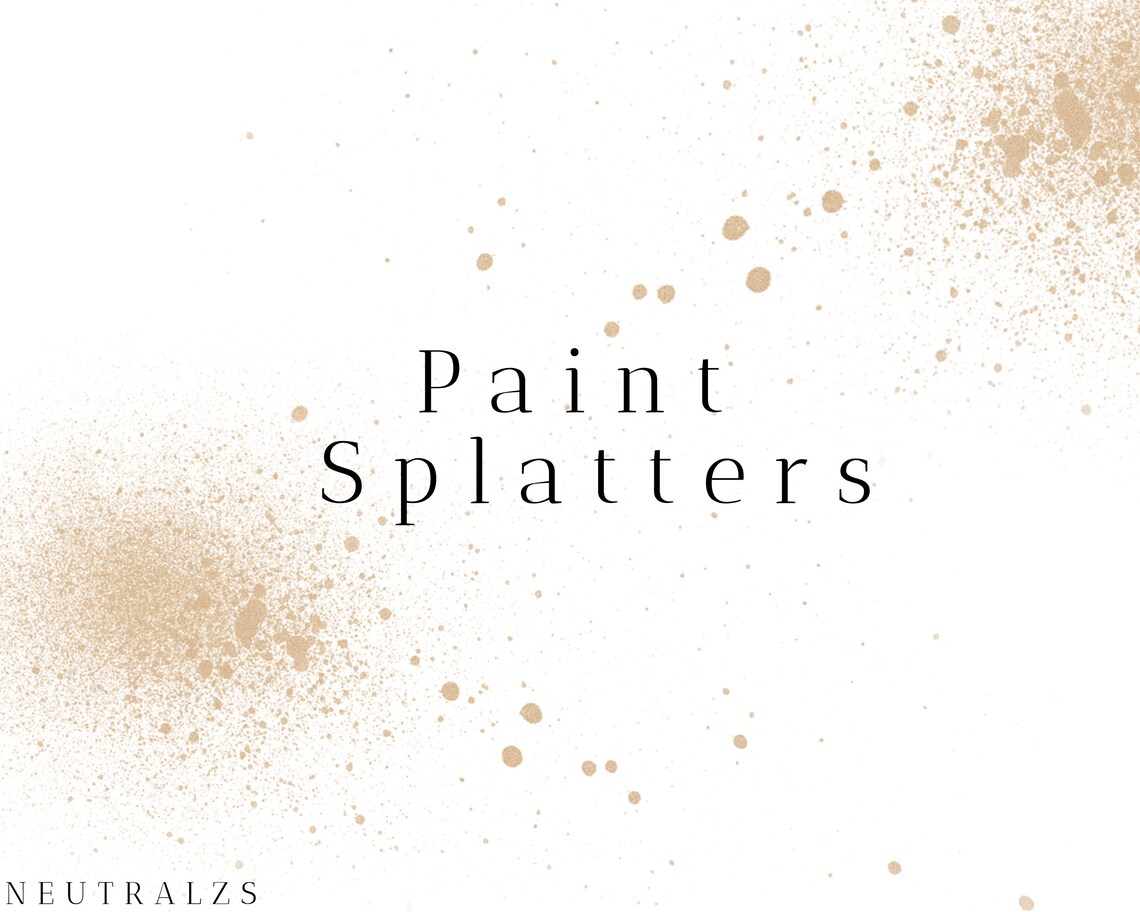 Yellow Paint Splash PNG Clipart Splatter Overlays Yellow Ink - Etsy