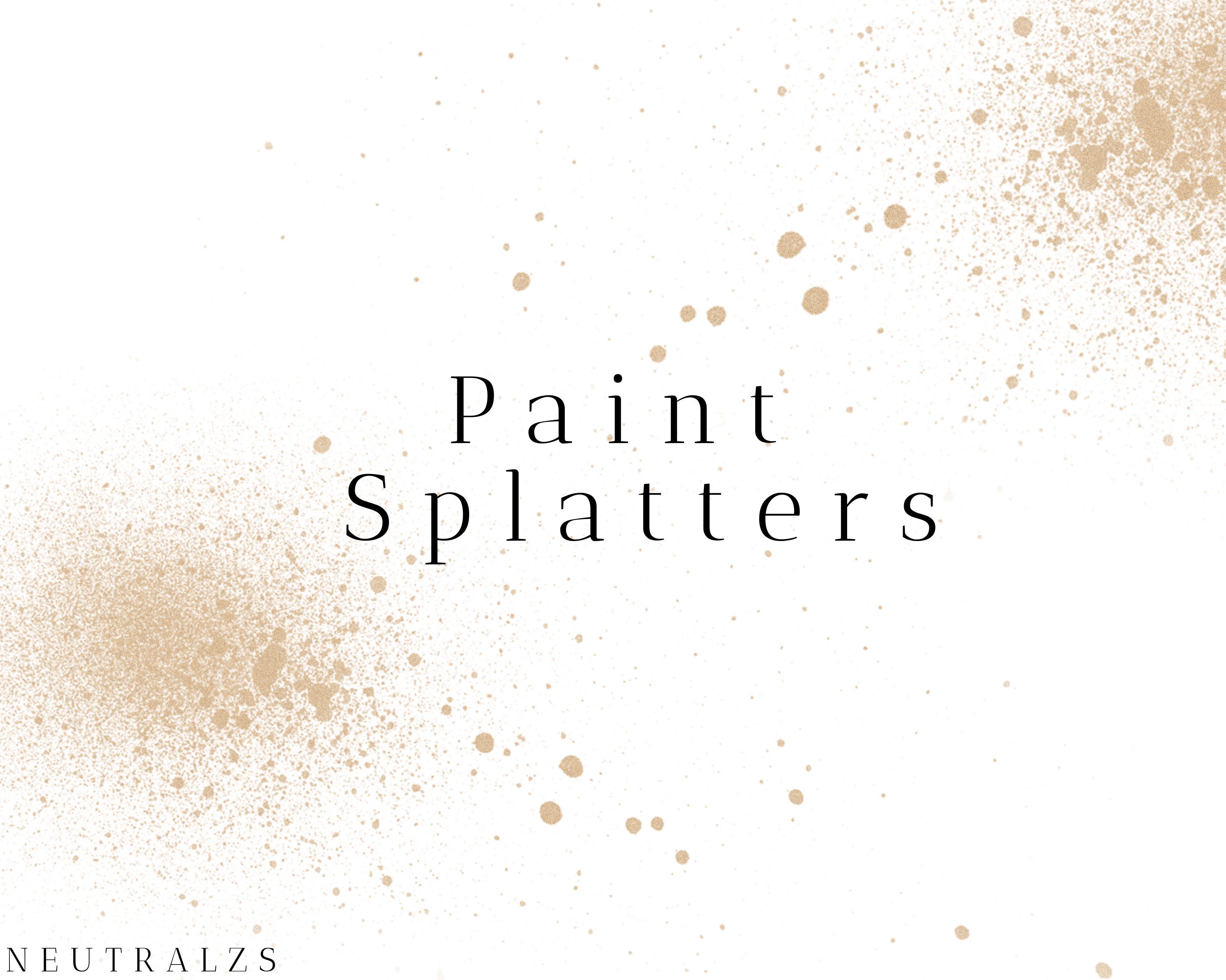 Yellow Paint Splash PNG Clipart Splatter Overlays, Yellow Ink Splatter ...