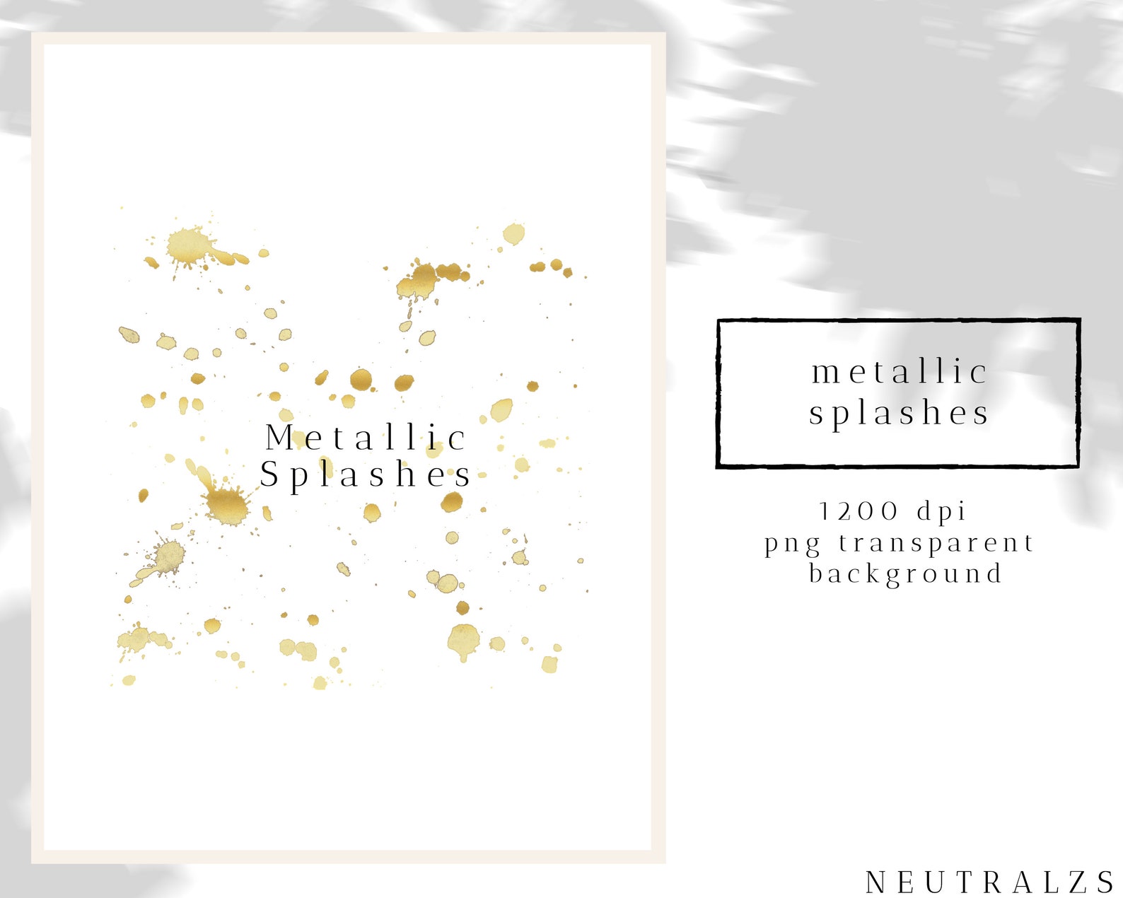 Gold Splatters PNG, Gold Splashes PNG, Gold Glitter Clipart, Gold ...