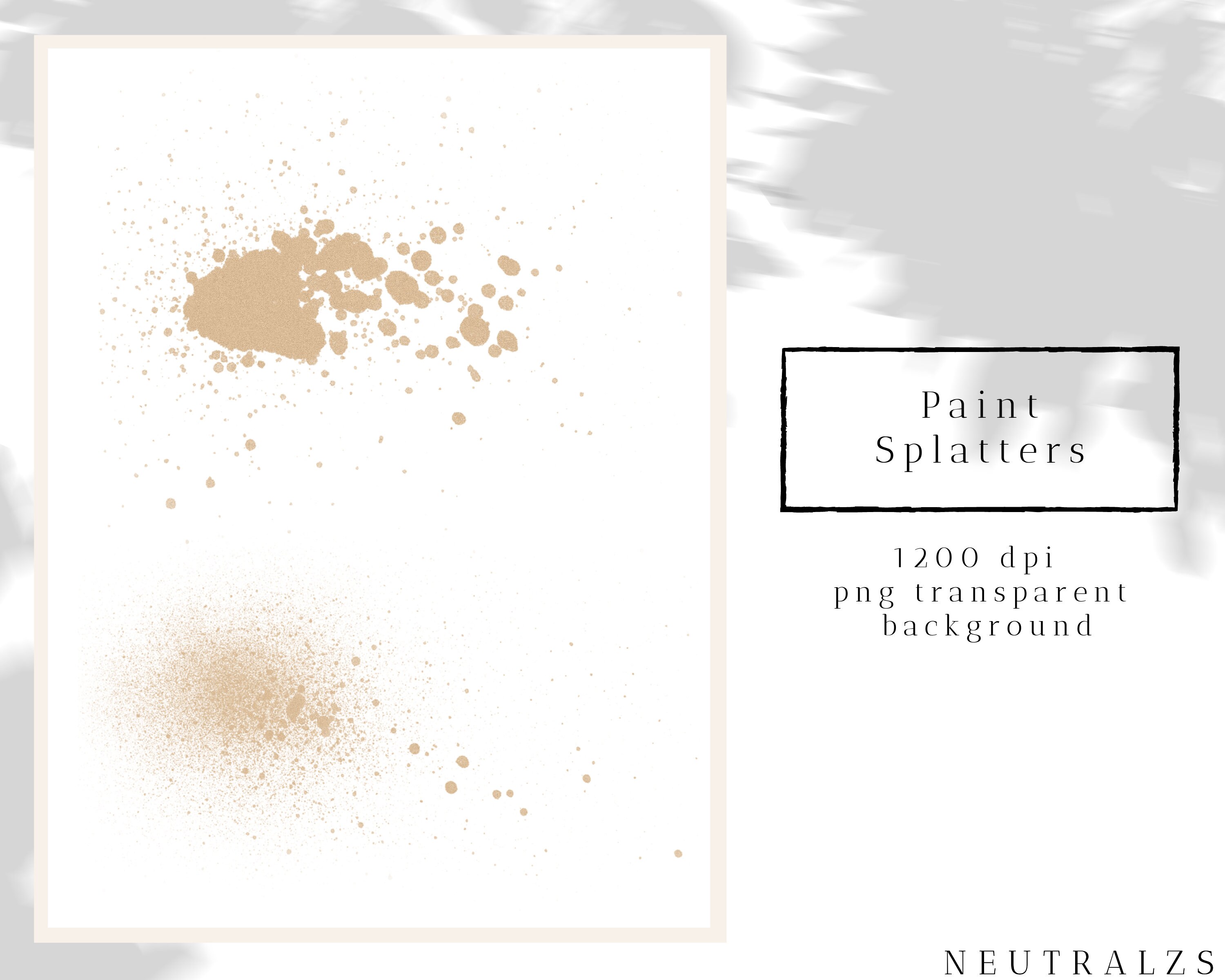 Yellow Paint Splash PNG Clipart Splatter Overlays, Yellow Ink Splatter ...