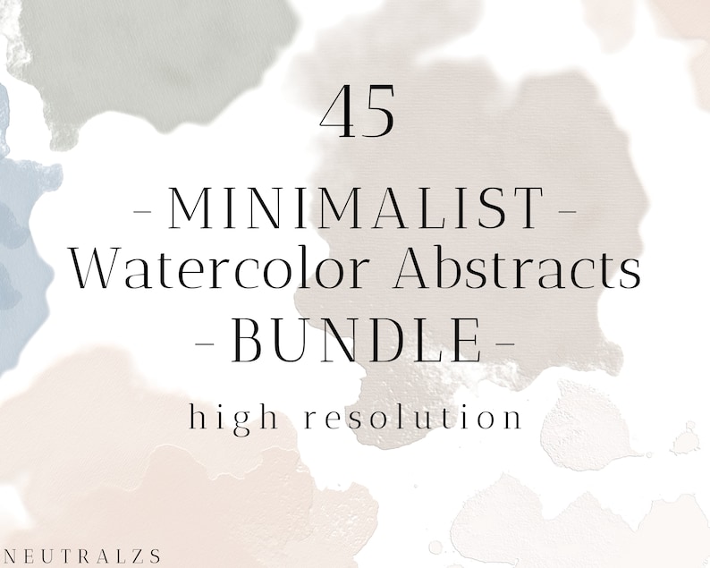 Watercolor Background Clipart Png Neutral Watercolor - Etsy