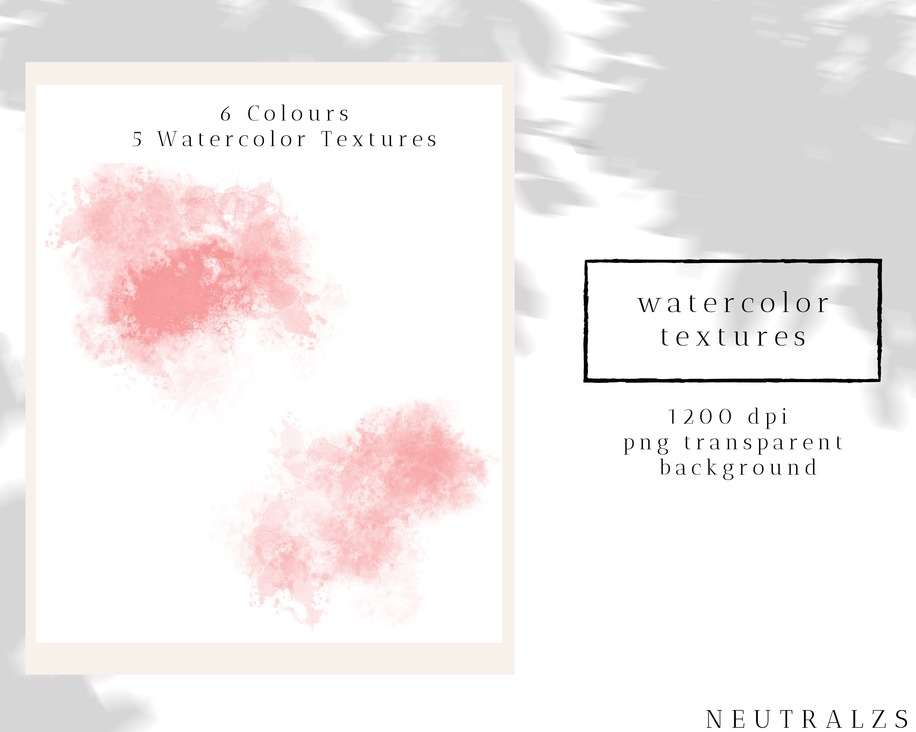 Abstract Watercolor Clipart Watercolor Splash PNG Clipart - Etsy