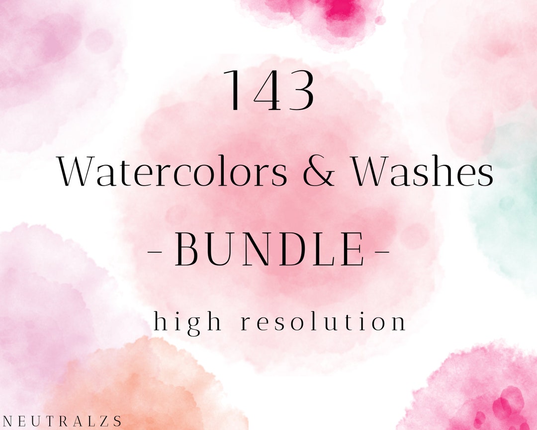 Watercolor Circles Clipart PNG Bundle With Transparent Background ...