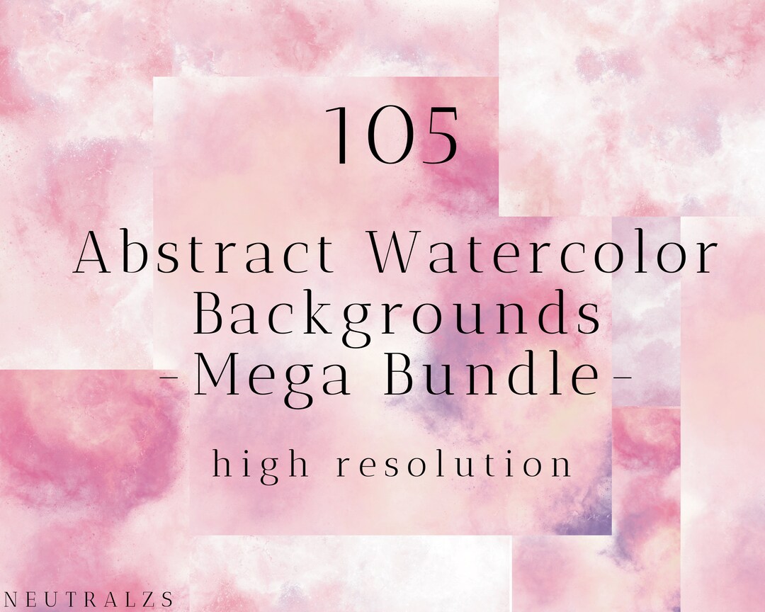 Sky Background, Pink Watercolor Background, Pink Digital Papers ...