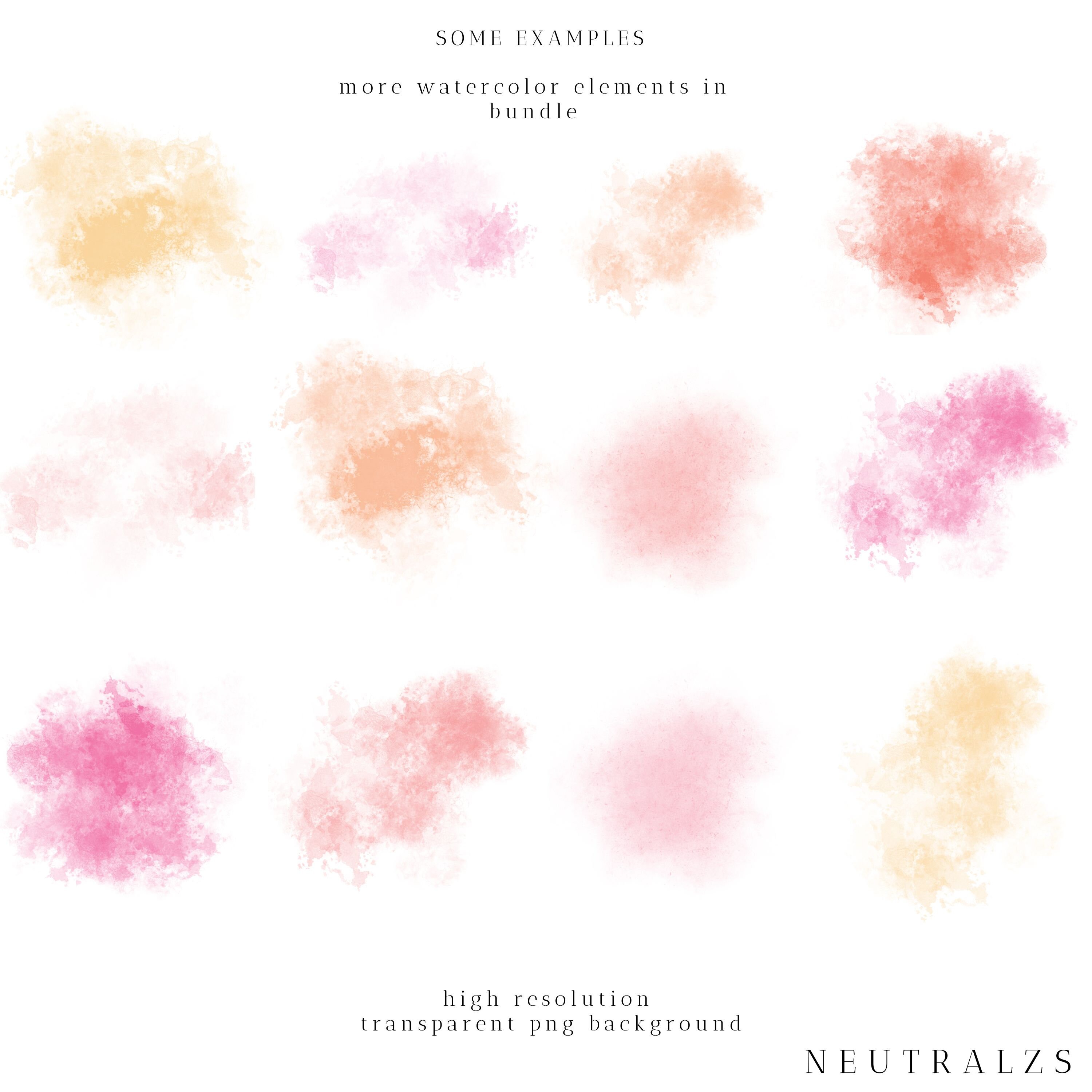 Watercolor Splash Clipart PNG Watercolor Splatters Png Paint Splatter ...