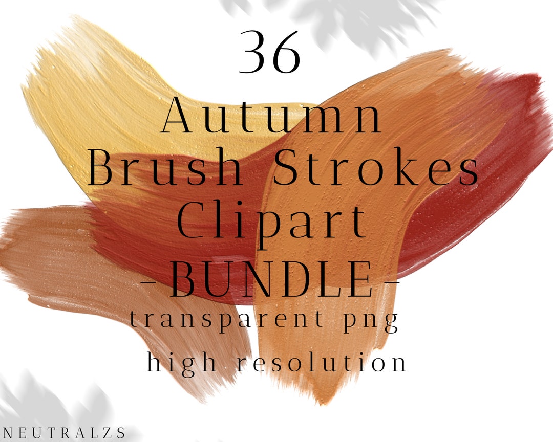 Brush Strokes, Fall Clipart, Brush Stroke PNG, Abstract Brush Strokes ...