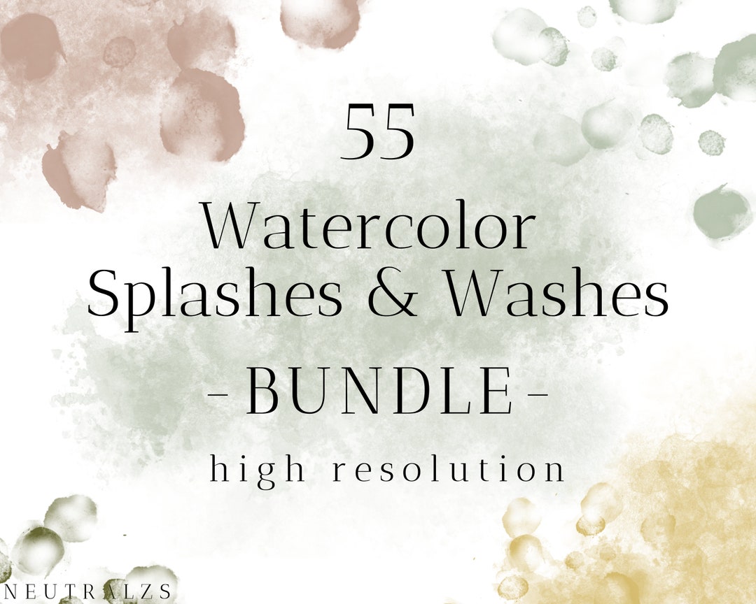 Watercolor Splashes Clipart - Paint Splatters - Color Splash Png ...