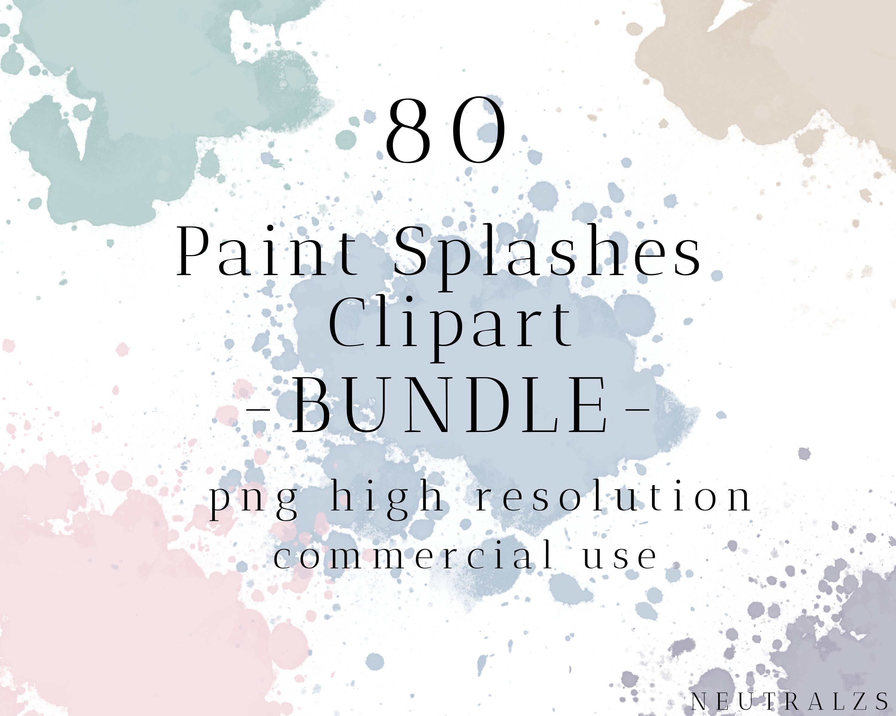 Pastel Watercolor Splashes PNG, Paint Splashes Clipart, Color Splash ...