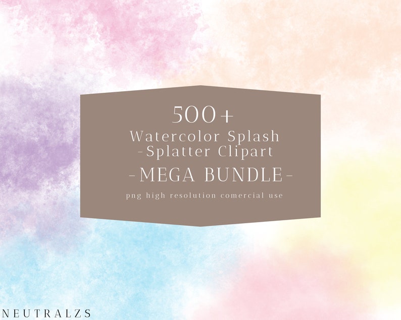 Watercolor Splash Png Bundle Color Splash Png Mega Bundle - Etsy
