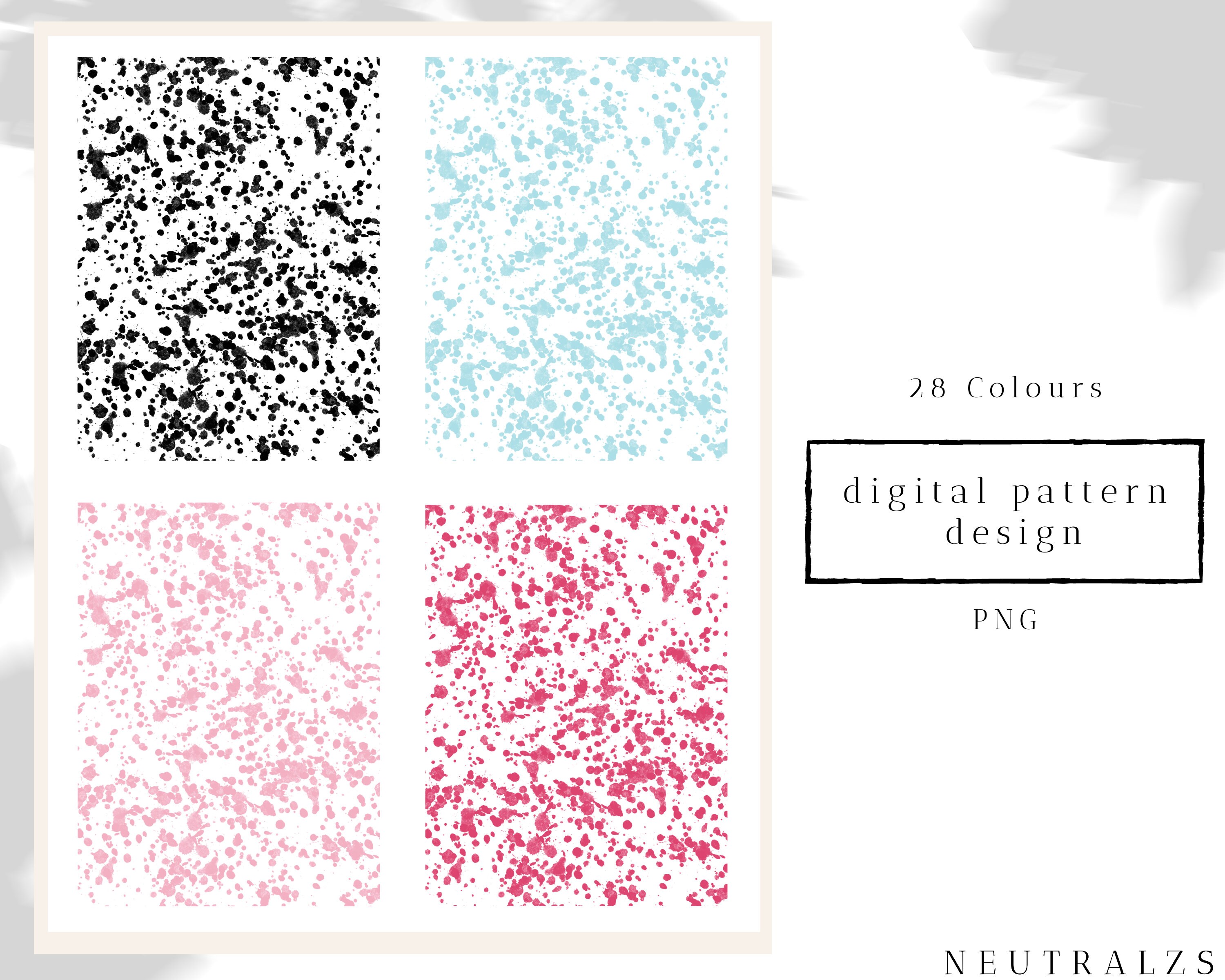 58 Paint Splatter Digital Paper Background, Paint Splashes Digital ...