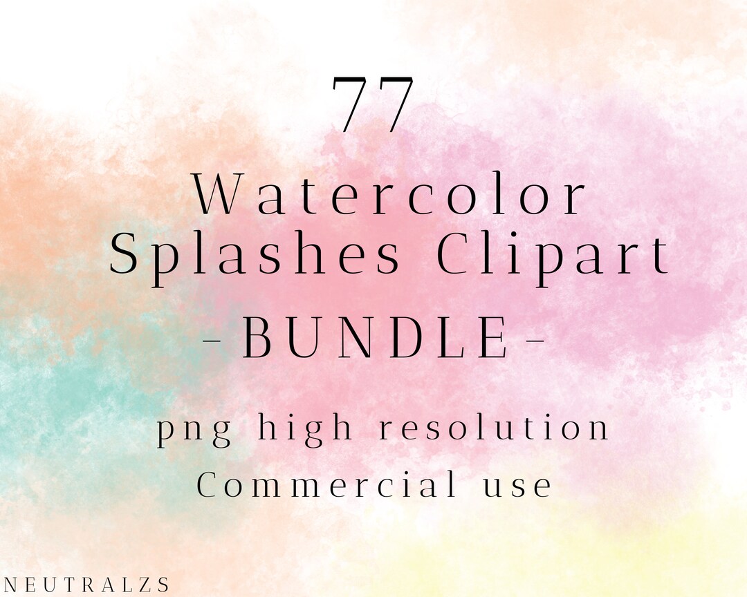 Watercolor Splashes Png Clipart, Watercolor Background Png Clipart ...