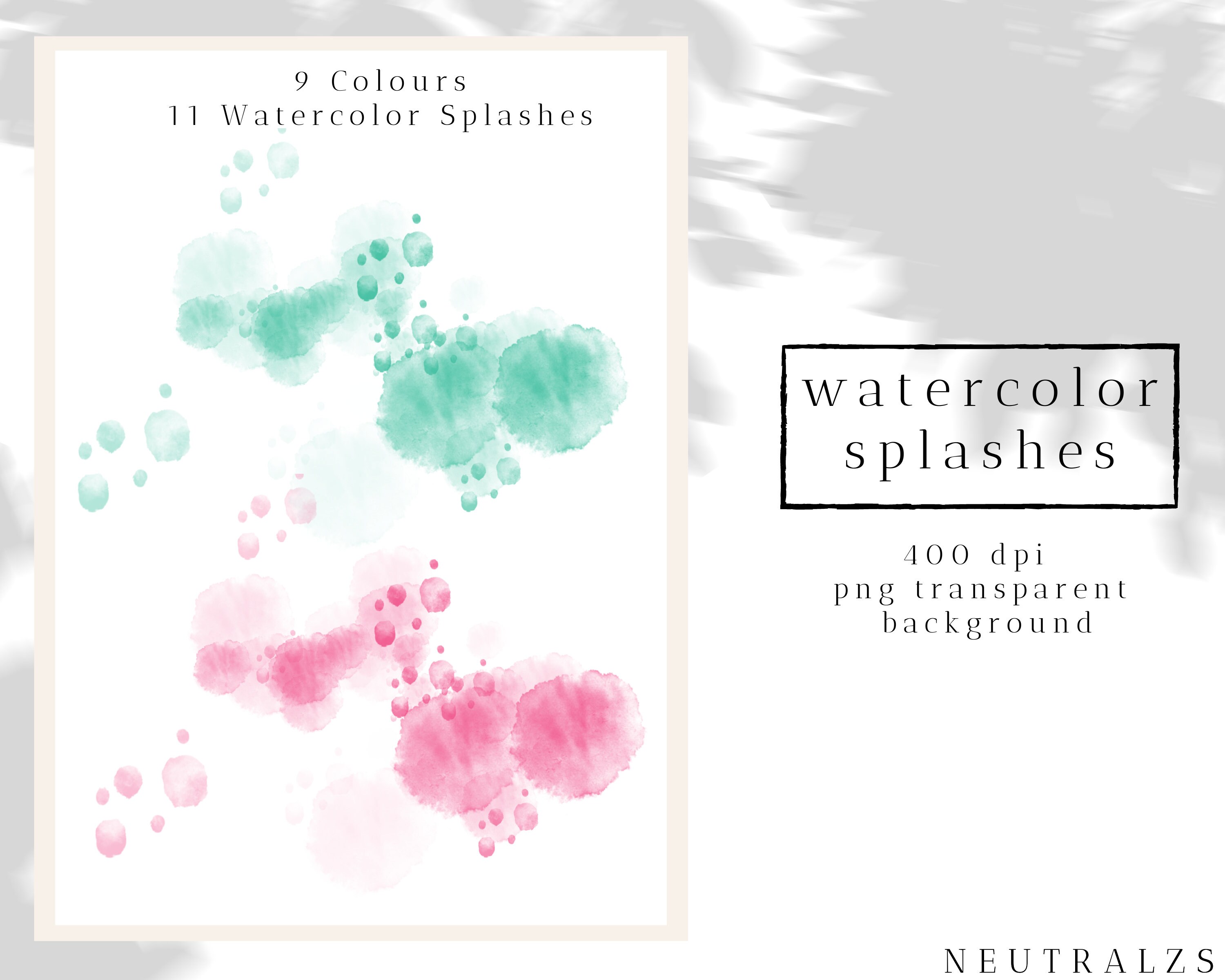 Pastel Watercolor PNG Clipart, Pastel Watercolor Splash PNG, Instant ...