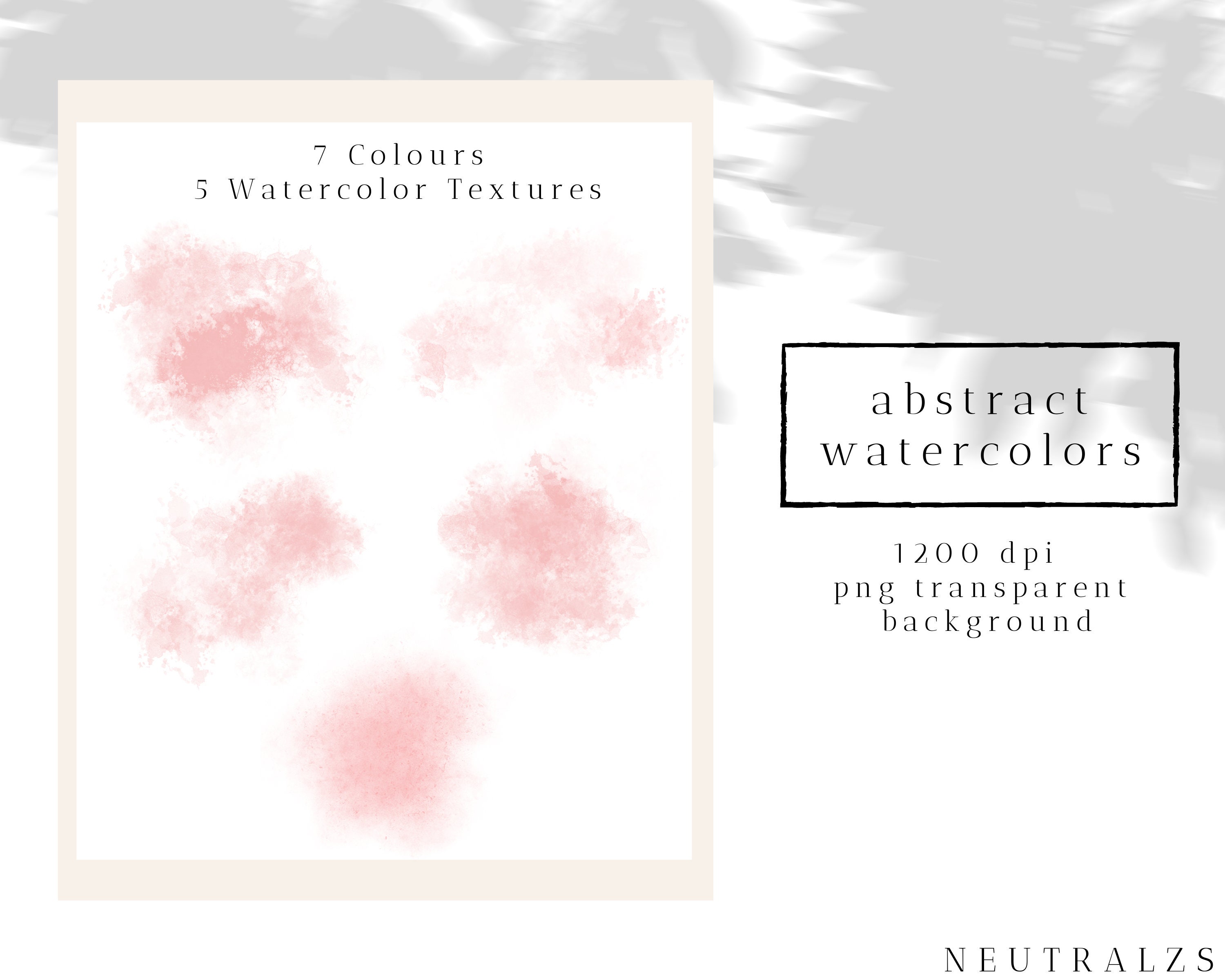 Abstract Watercolor Clipart Watercolor Splash PNG Clipart - Etsy