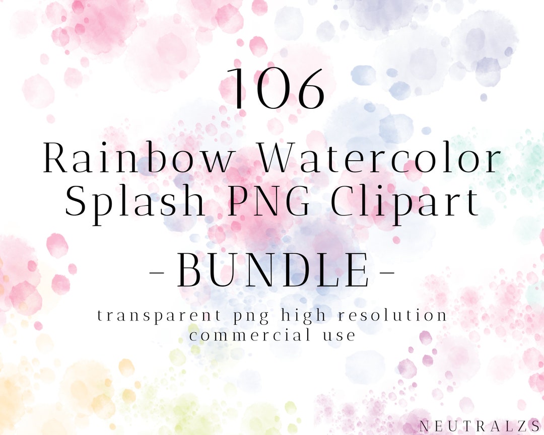 Pastel Watercolor PNG Clipart, Pastel Watercolor Splash PNG, Instant ...
