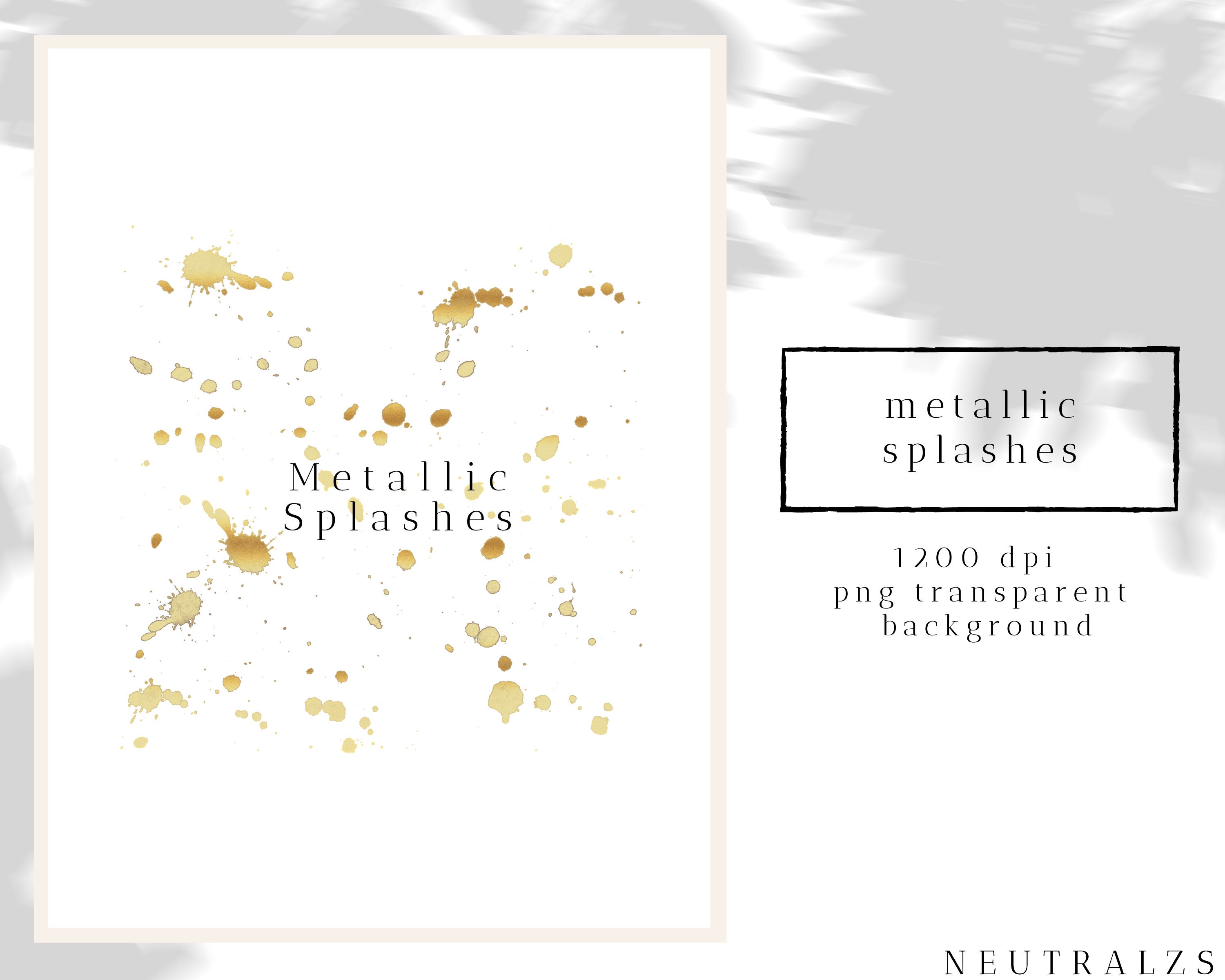 Gold Splatters PNG, Gold Splashes PNG, Gold Glitter Clipart, Gold ...