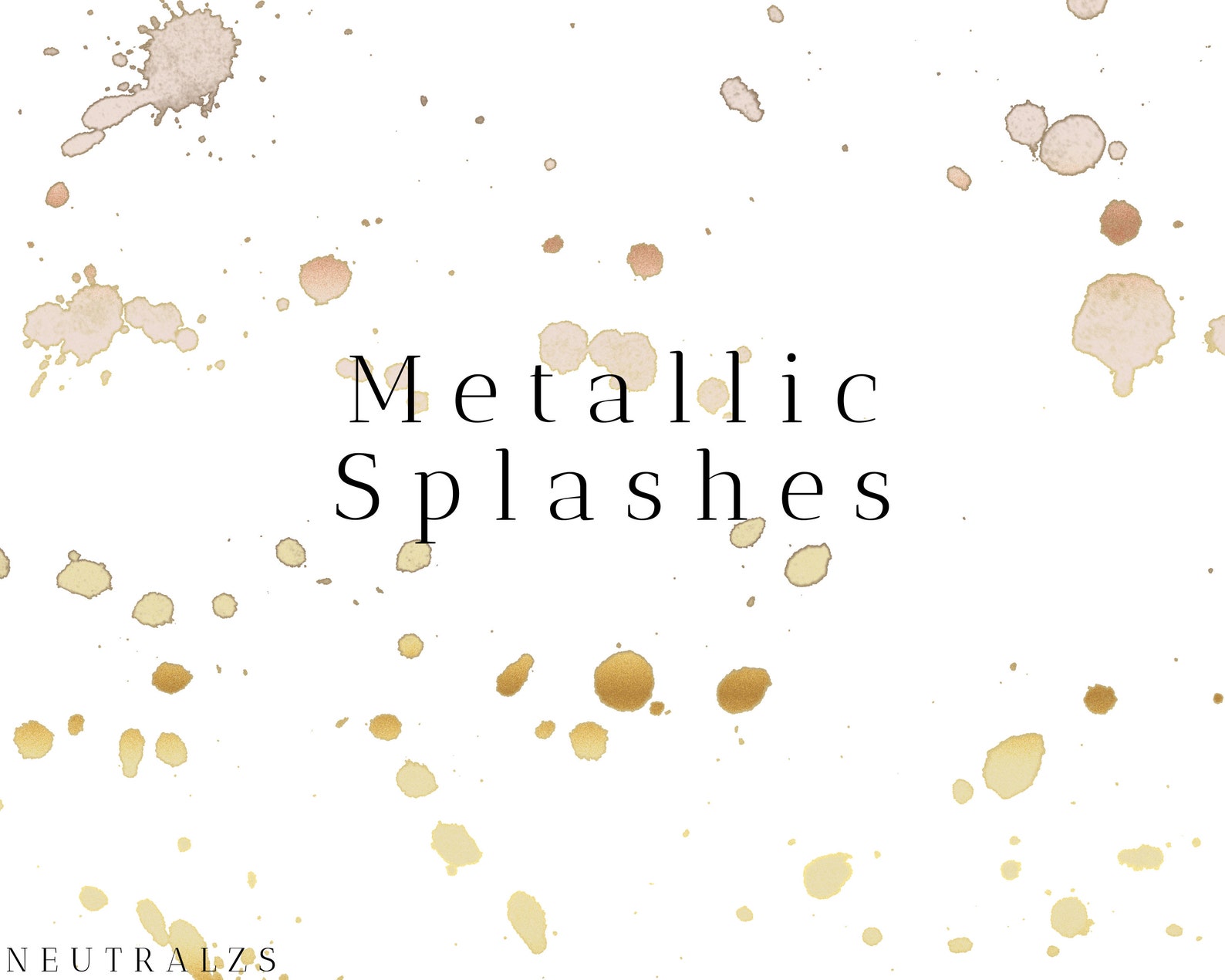Gold Splatters PNG, Gold Splashes PNG, Gold Glitter Clipart, Gold ...