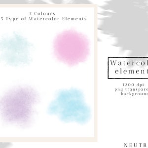 Pastel Watercolor Splash PNG, Watercolor Textures, Watercolor Graphics ...