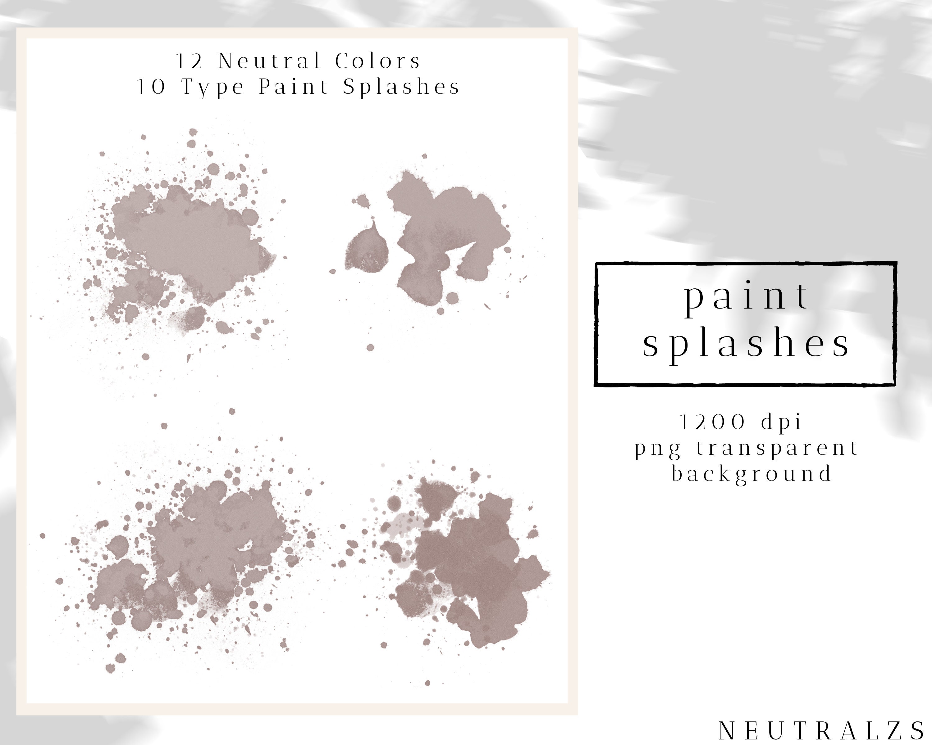 Neutral Watercolor Splash Brown PNG Brown Watercolor Splashes, Brown ...